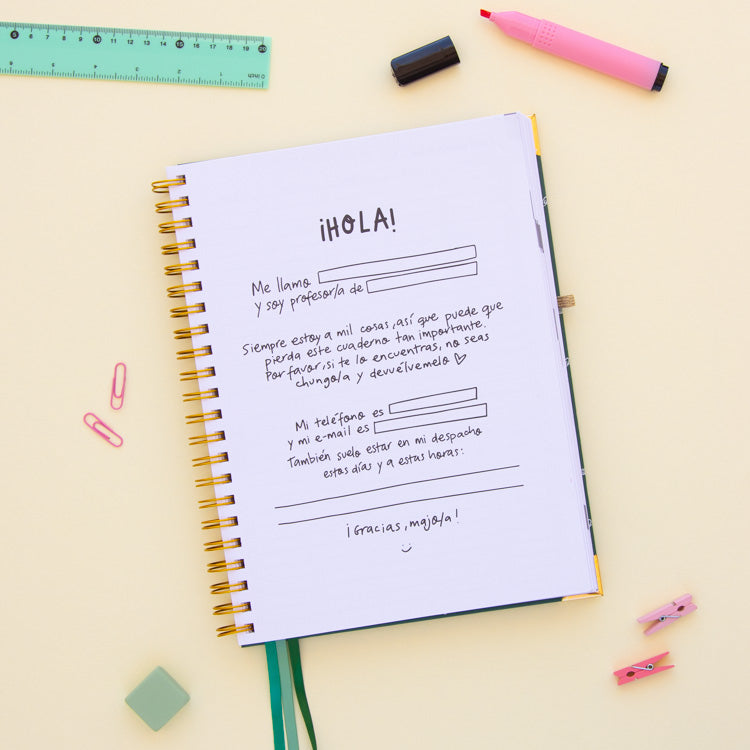 Cuaderno del Profesor con Agenda – Pedrita Parker