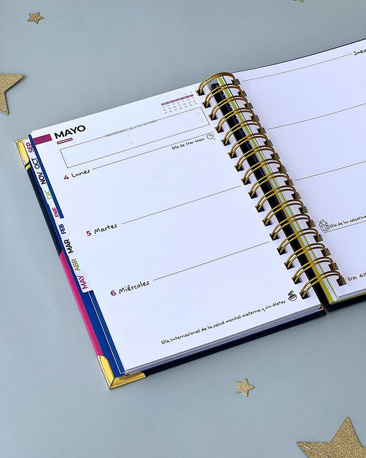 Agenda Escolar 2025 / 2026 Semana Vista - Brilla fuerte – Pedrita Parker